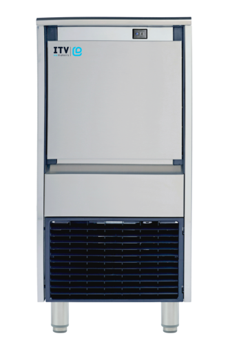 DELTA Ice Maker, self contained, Gourmet cube-style, 80-lb production/